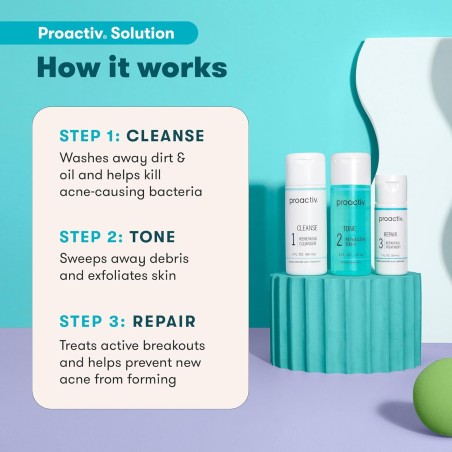 Kit de principiante, sistema de tratamiento acné de 3 pasos PROACTIV